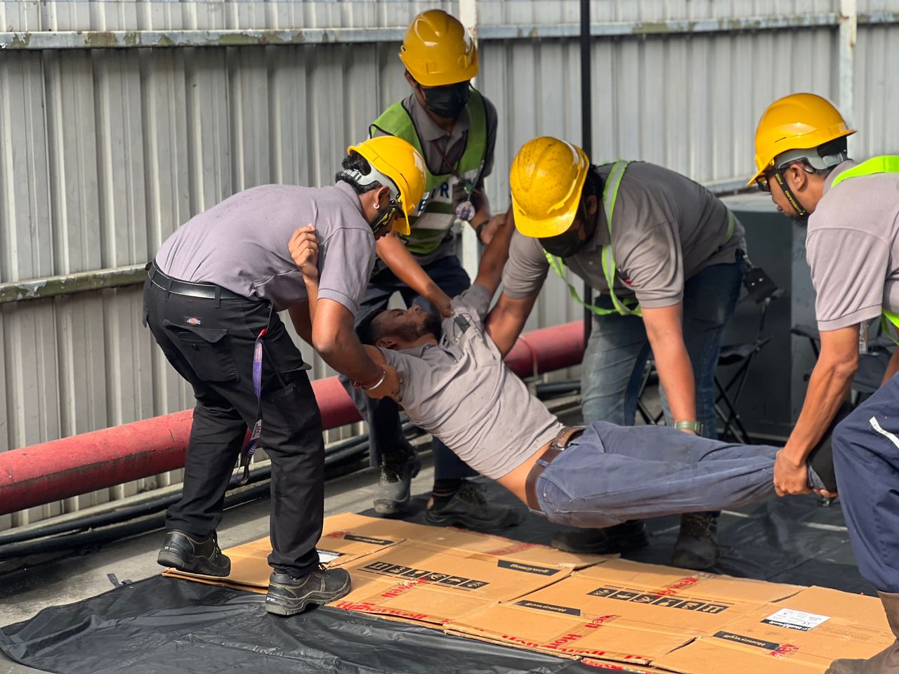 Latihan kebakaran bersama Bomba (P1) - Kitaran Recovery Sdn Bhd